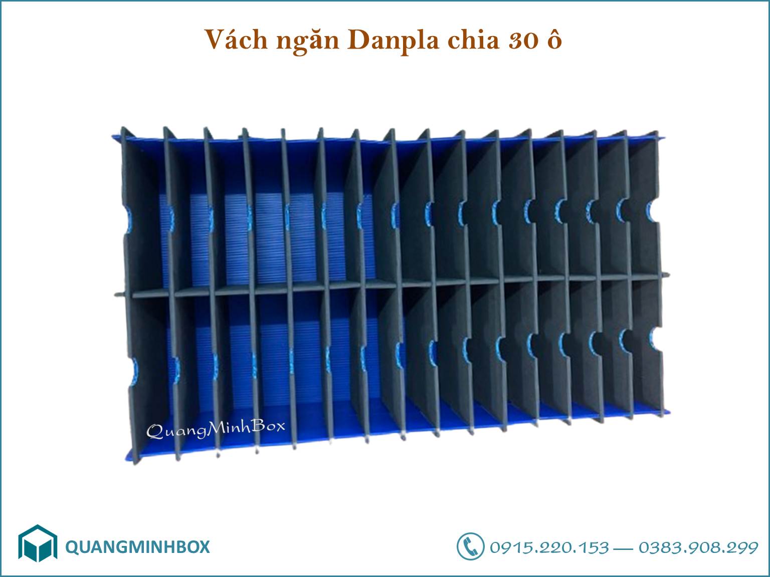Vách ngăn Danpla dán EVA chia 30 ô